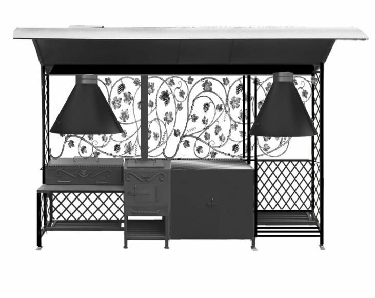 Супермангал "Изабелла", сталь, толщина топки 3мм, сварной, стационарный