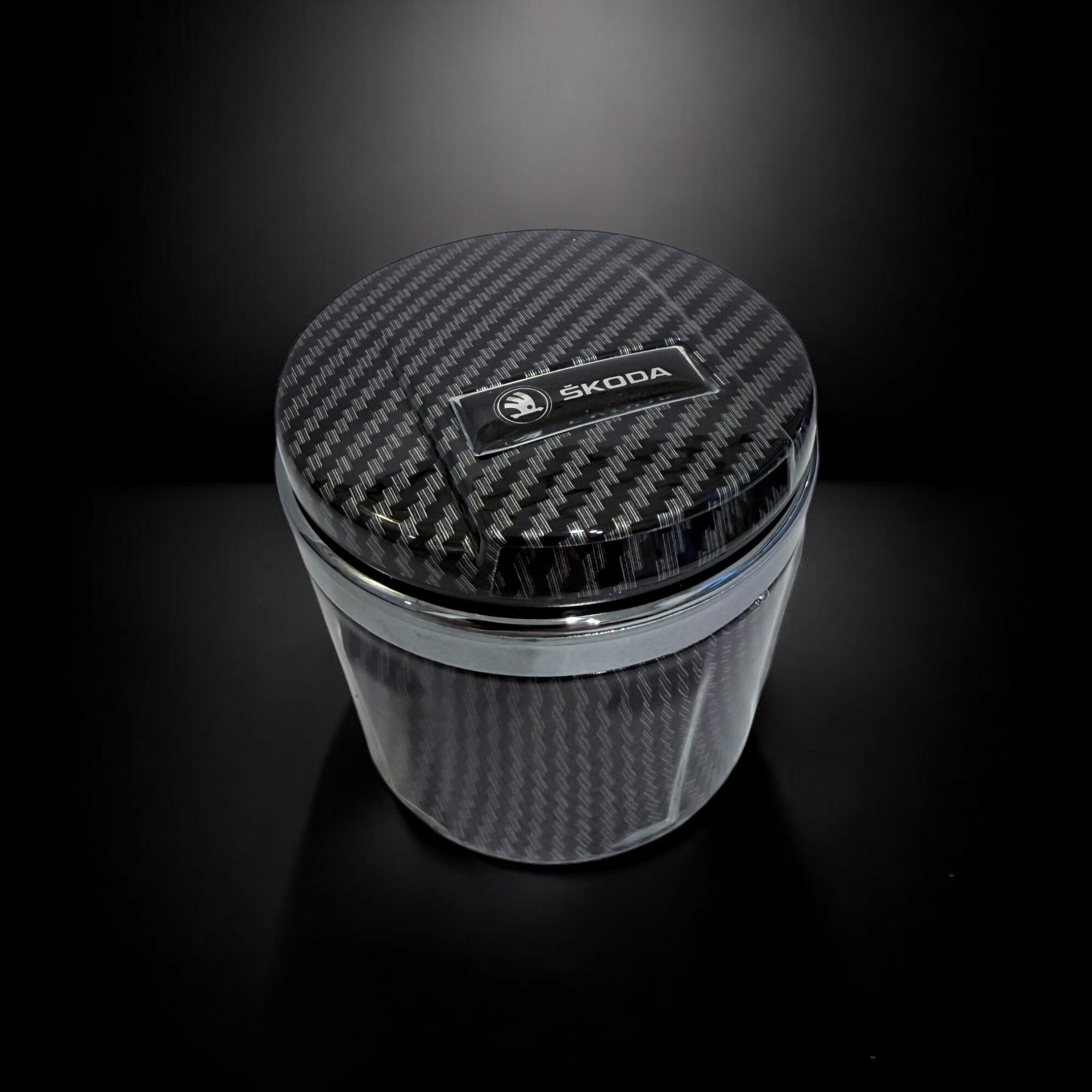 Пепельница с подсветкой для автомобиля Шкода