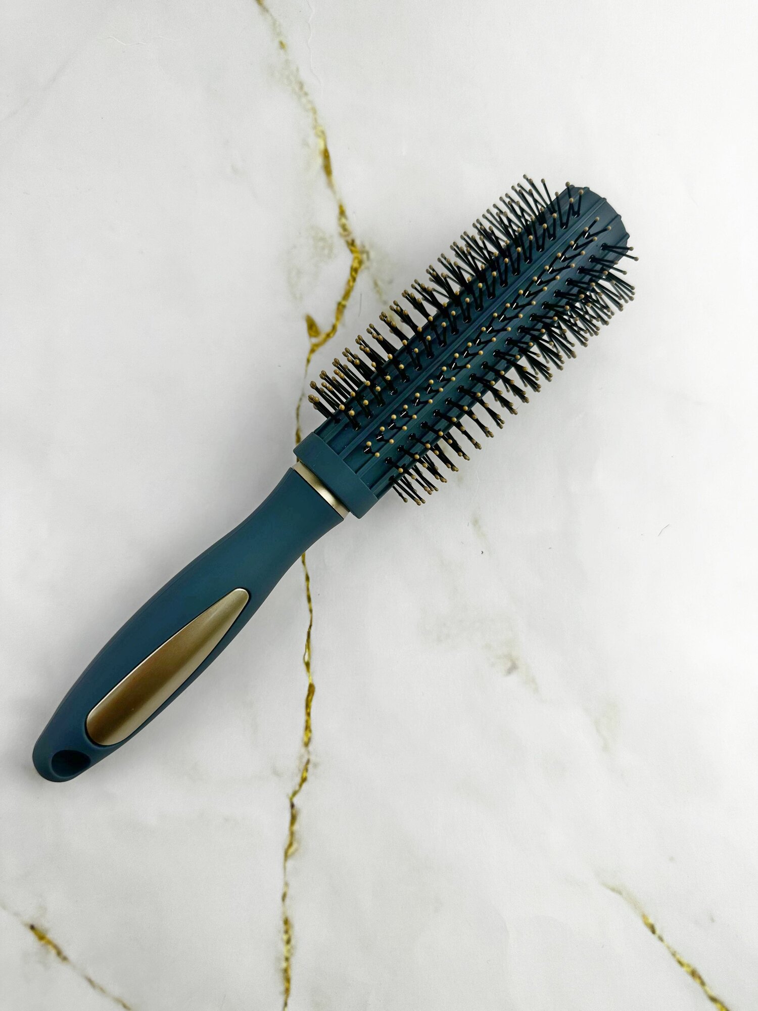 Расческа-брашинг Tatti, 22.7x5x5см, синий и золотой