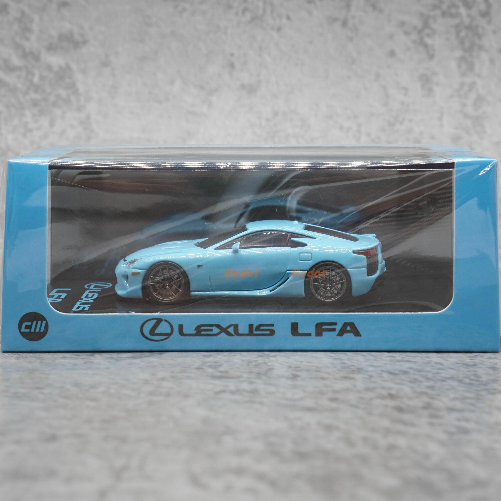 Машинка CM Model 1/64 Lexus LFA blue Die-cast Alloy Car Model Collection Toy Gift