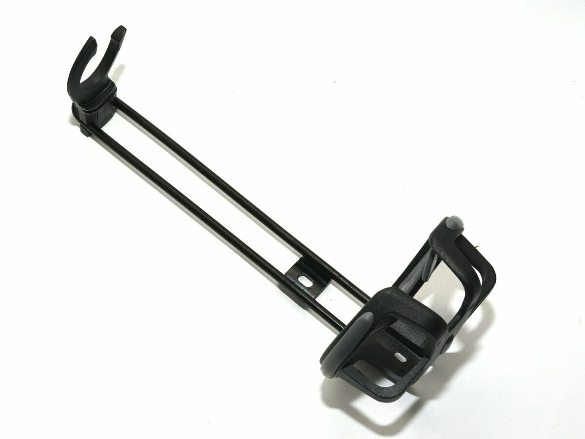 Регулируемый флягодержатель велосипедный алюминиевый AUTHOR ABC-750 Black для бутылок, банок 500-750мл. черный