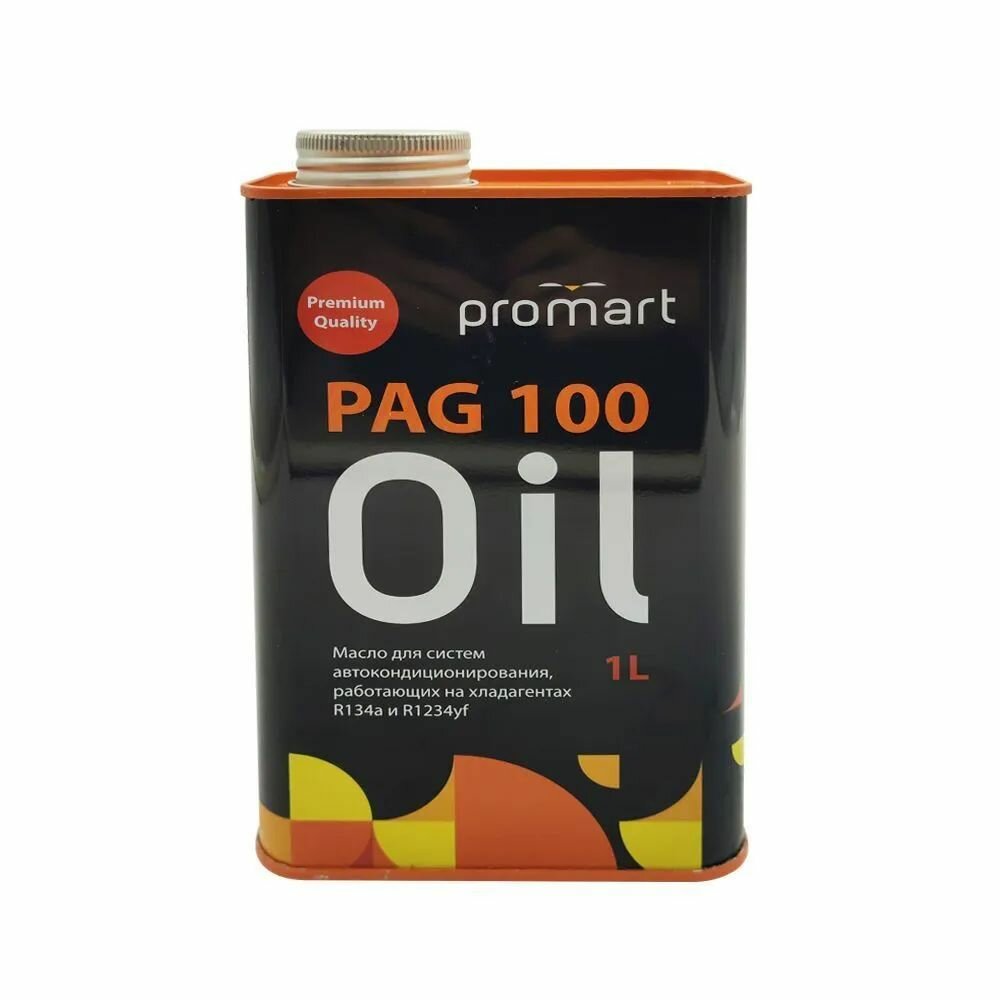 Масло PAG 100 для кондиционеров, синтетическое, емкость 1 л. металл. Promart.