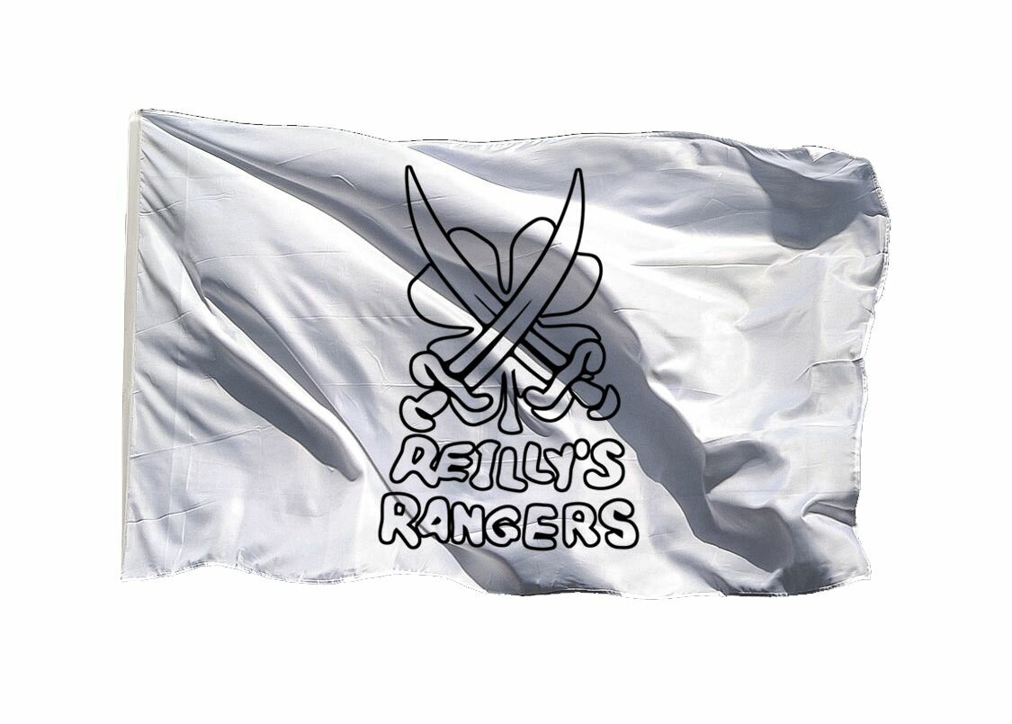 Флаг Рейнджеры Рейли Fallout Фоллаут 70х105 см на сетке для уличного флагштока