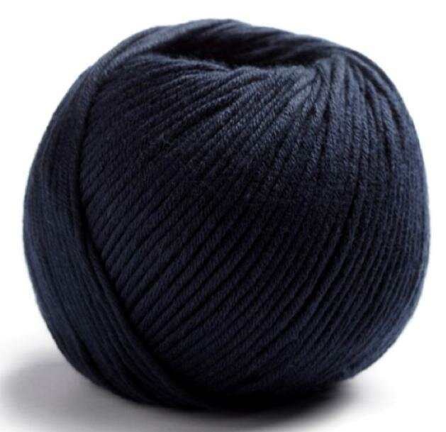 Cosma /Косма/ пряжа Lamana (60% пима хлопок, 40% модал), 50г/100м (11, marineblau (темно-синий), синий)
