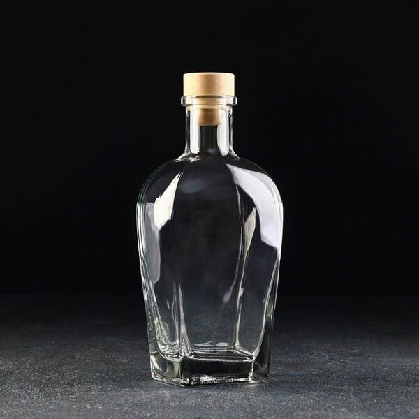 Штоф - графин "Богем", стек. с пробкой 500 мл.