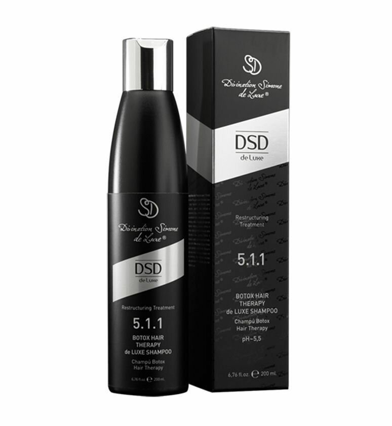 DsD de Luxe - 5.1.1 Botox Like Hair Therapy - Восстанавливающий шампунь Ботокс для волос, 200 мл