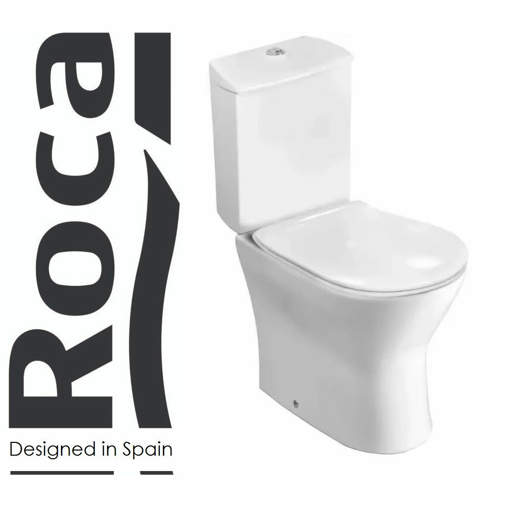 Унитаз напольный с бачком и сиденьем микролифт Roca Leon