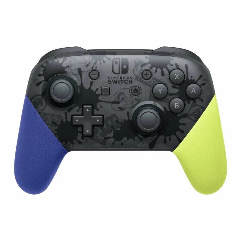 Геймпад Nintendo Switch Pro Controller NS Pro Splatoon 3 , （Оригинал - Новые）Синий/желтый