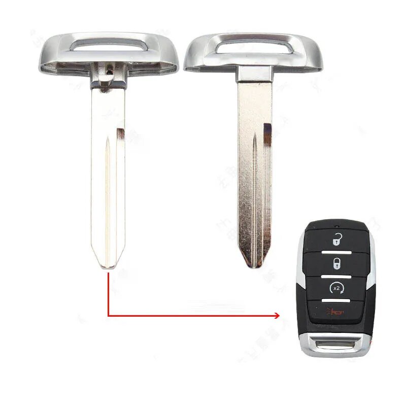 Автомобильный ключ лезвие вставить умный дистанционный ключ заготовка для Chrysler Dodge RAM запасной Аварийный ключ