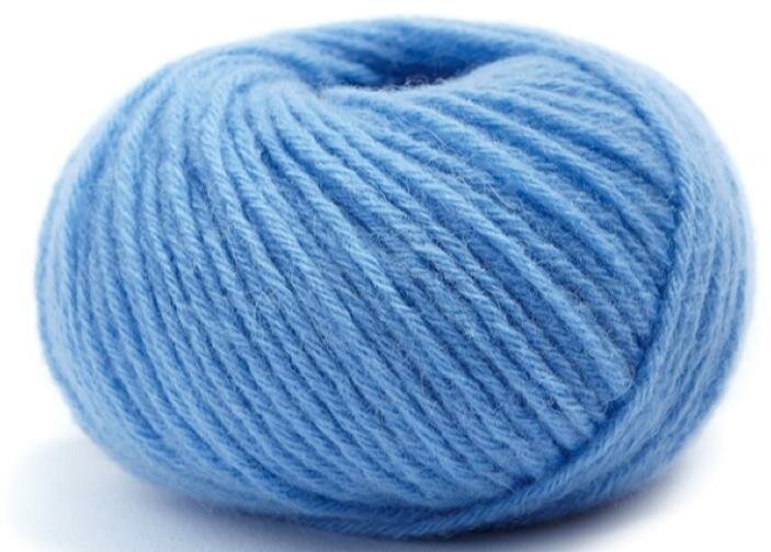 Bergamo /Бергамо/ пряжа Lamana (75% шерсть мериноса сверхтонкая, 25% бэби альпака), 25г/65м (43, pastellblau (пастельно-синий), голубой)