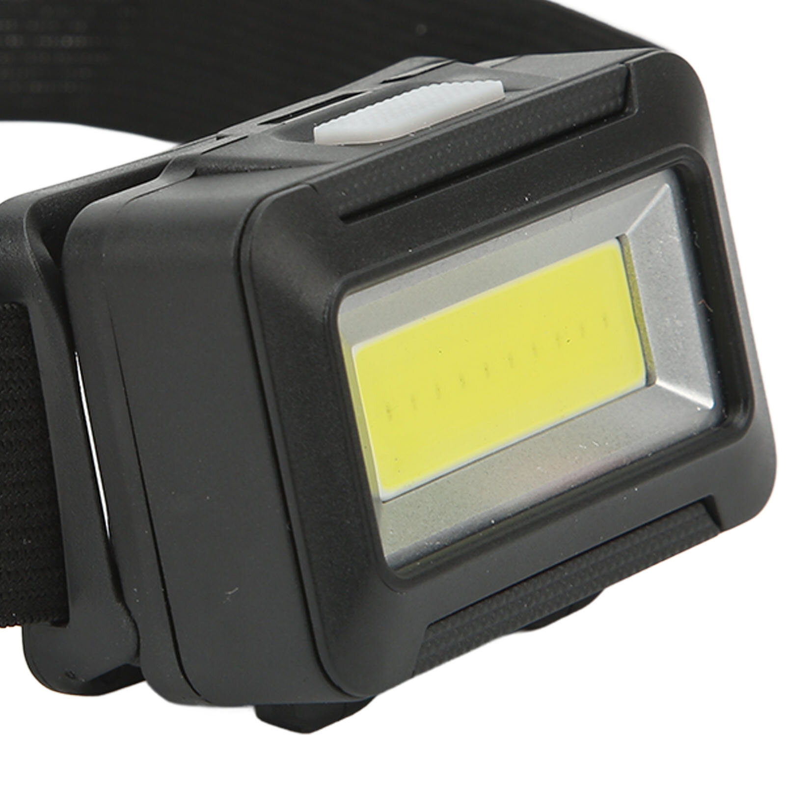 Налобный фонарь из АБС-пластика, водонепроницаемый, с батарейным питанием, ультра яркий COB, фонарик на голову с удобным оголовьем для кемпинга на открытом воздухе, черный