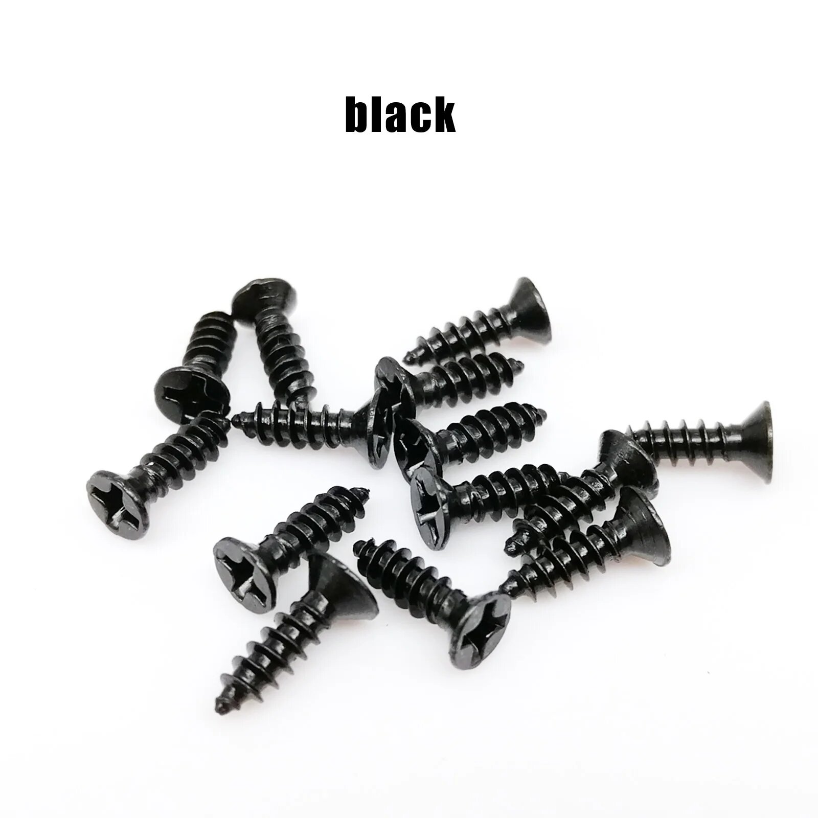Саморезы HZYUEGOU Phillips 200 шт. 2x8mm, Black