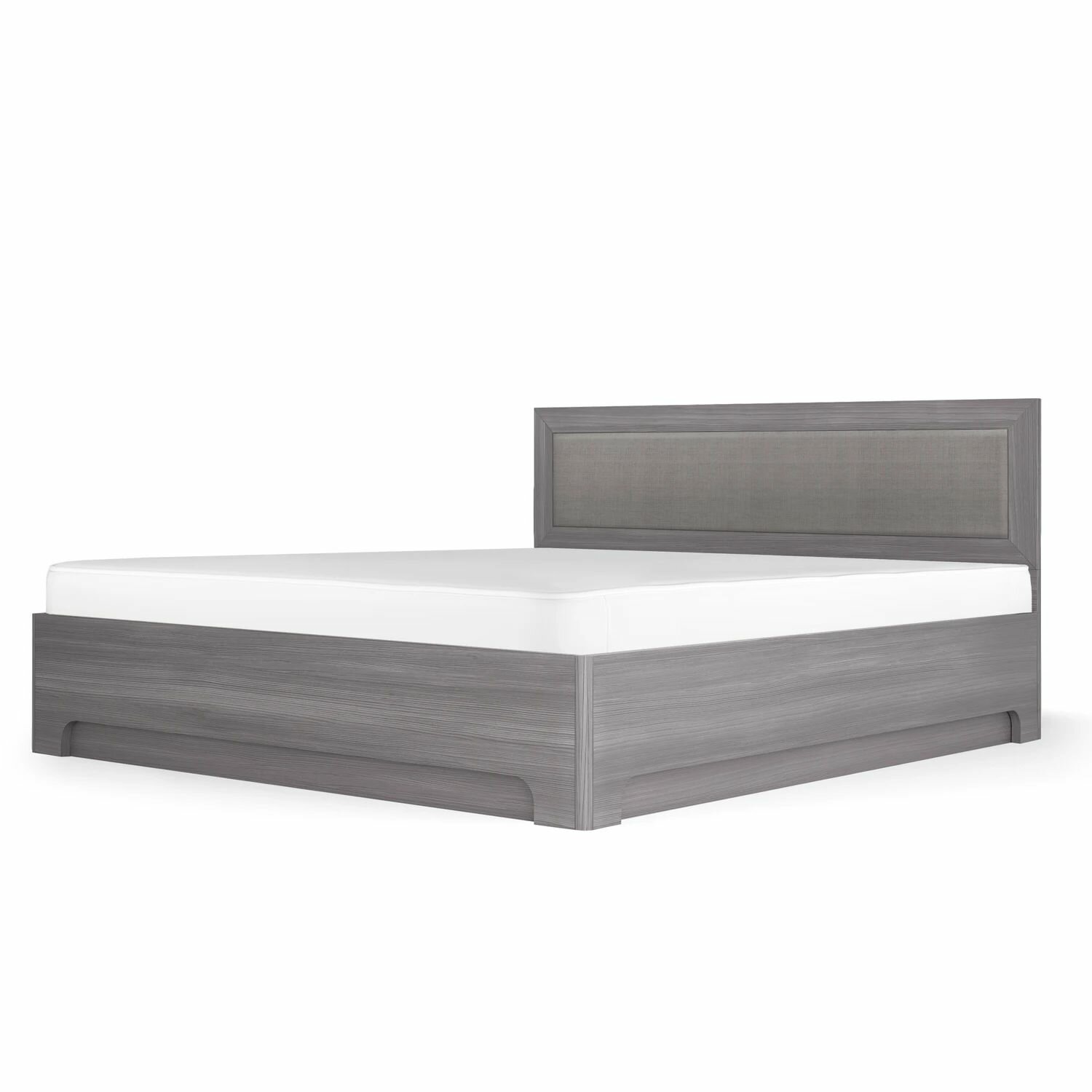 Кровать-1 с подъемным основанием 1600 экокожа Парма Нео, цвет Лиственница темная