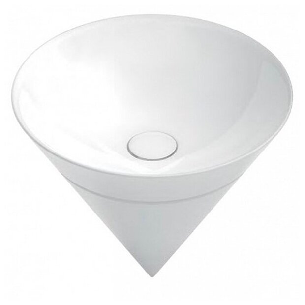 Kerama Marazzi раковина cono встраиваемая сверху 44, 5 35см без отв. под смеситель перелива цвет белый глянцевый co wbi CO. wbi.44