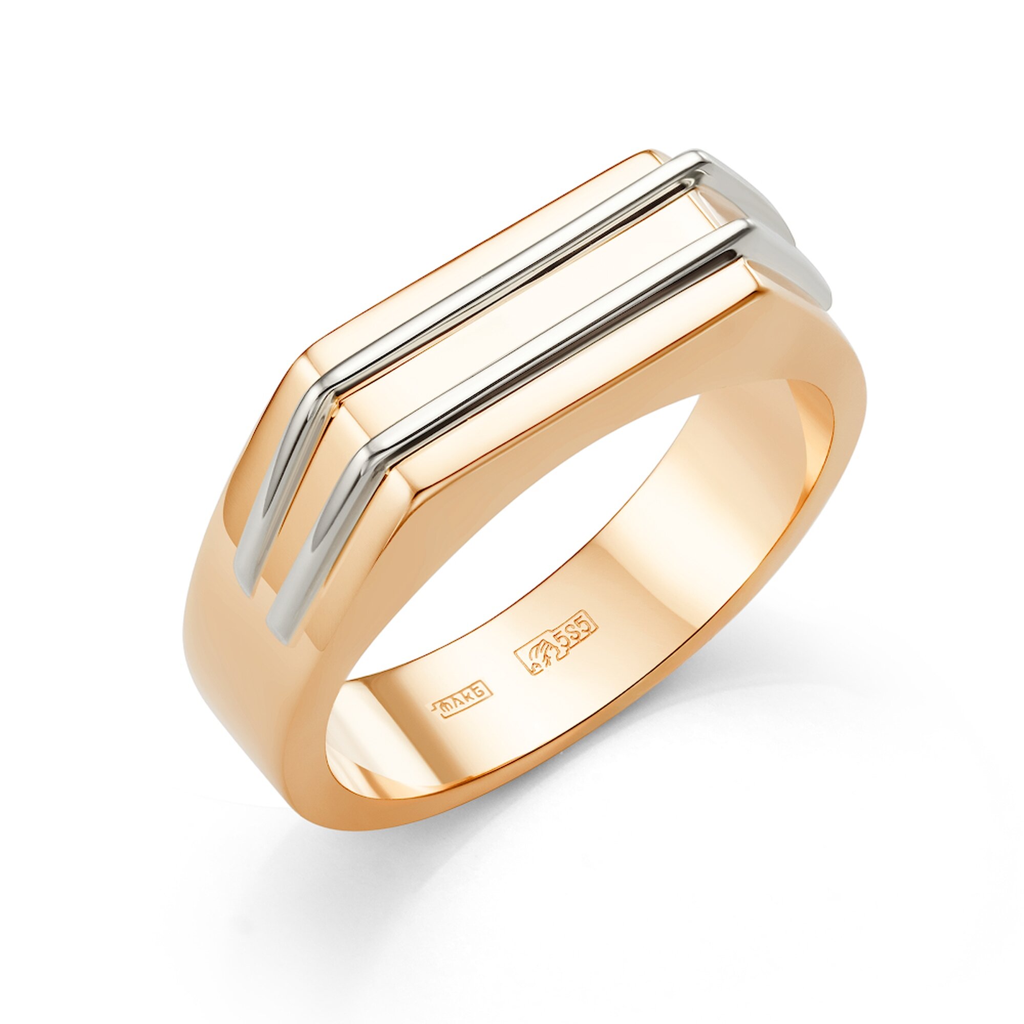 Печатка, красное золото, 585 проба