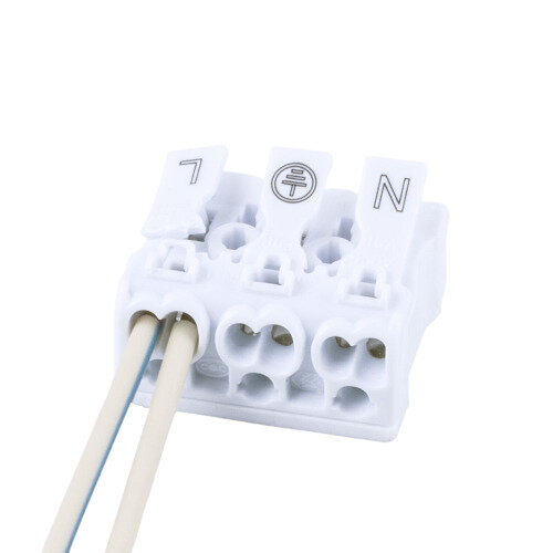 Клемма монтажная STEKKER для фазных проводников, 3 контактные группы, (DIY упак 5 шт) LD294-4003