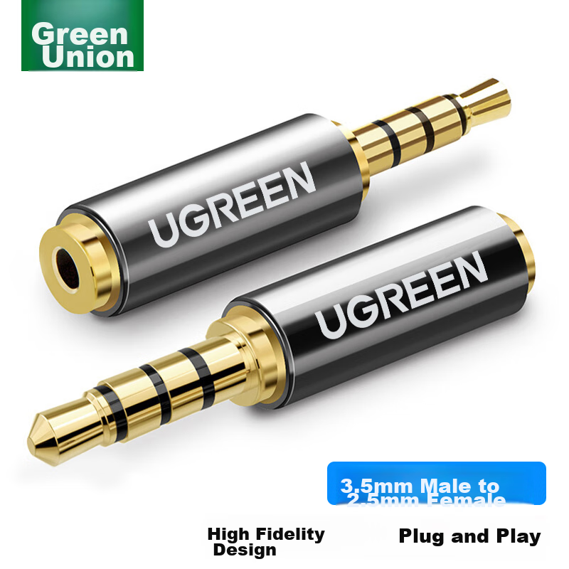 UGREEN 3.5mm to 2.5mm Audio Cable Adapter, 3.5mm Male to 2.5mm Female Converter, Tablet Headphone Large to Small Plug Adapter 20502