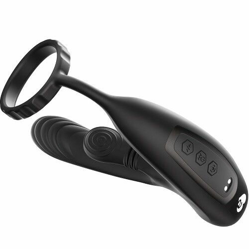 Массажёр простаты для мужчин, Стимулятор простаты, 360 градусов, 10 режимов, 15,8х5 см, Цвет - Чёрный