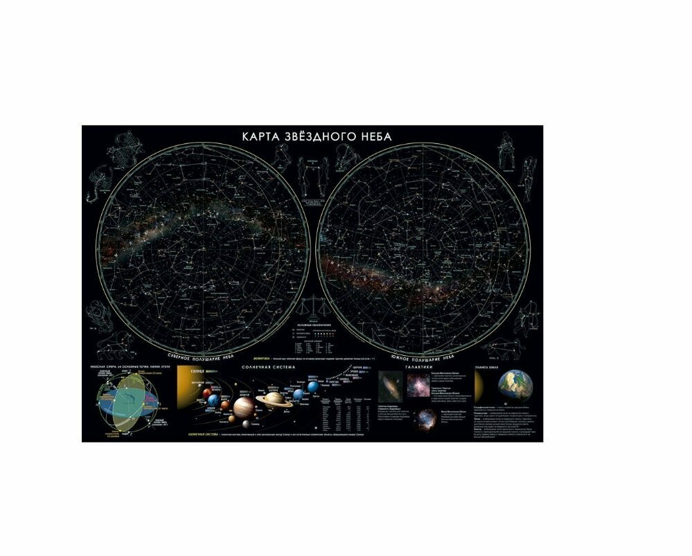Карта настенная "Карта Звездного неба"