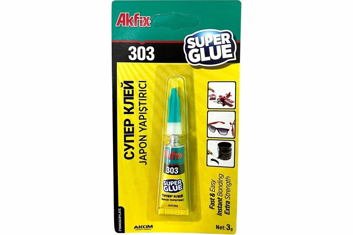 Супер клей Akfix 303 3 гр