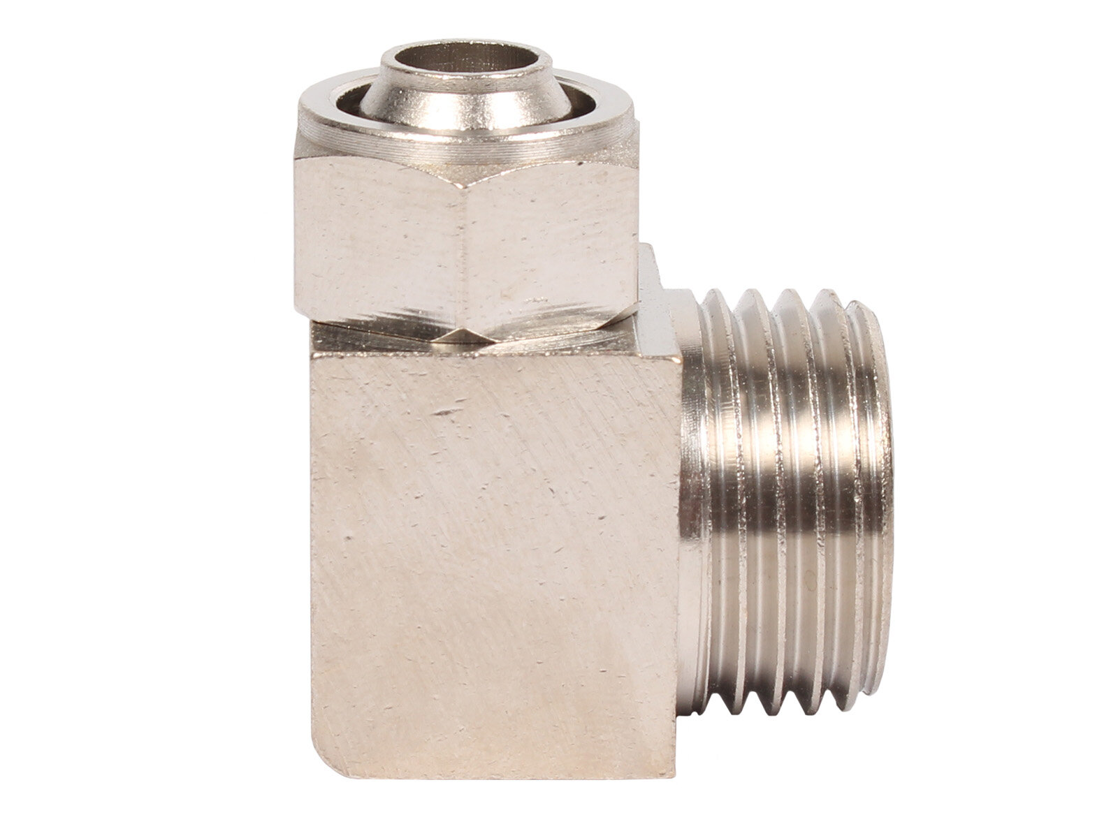Фитинг угловой с внешней резьбой и накидной гайкой KPL12-04-1/2