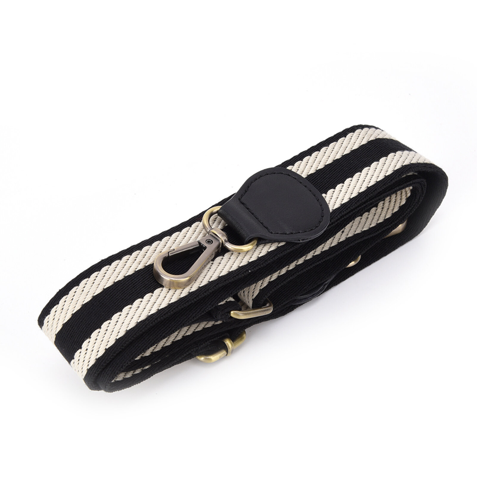 Bag Strap Leather Handbag Shoulder Adjustable Belt Replacement DIY Accessory 88 ~ 134cmBlack and White