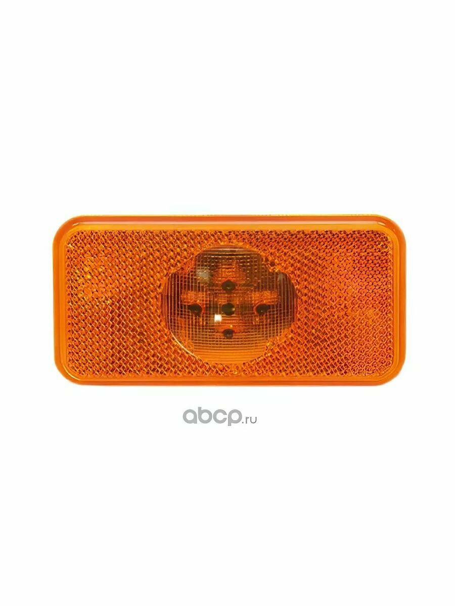 Фонарь габаритный без кабеля желтый прямоугольный LED