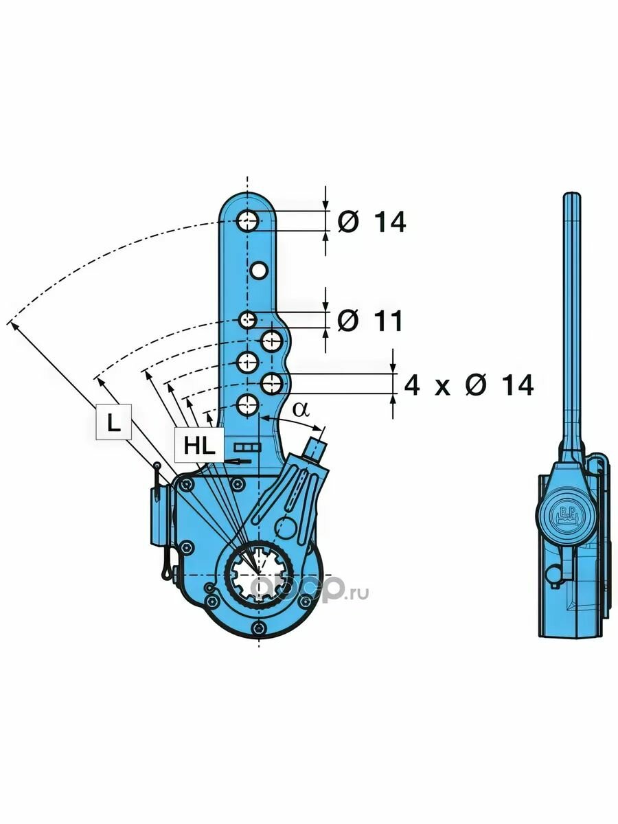 Трещотка автом. прав лев L-270 120 135 150 165 180 250 120.