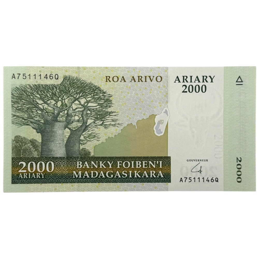 Мадагаскар 2000 ариари 2008-2014 гг. (Подпись Rasamoely) (Серия A Q)