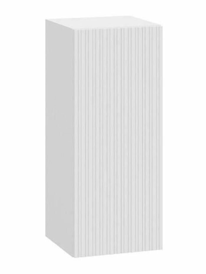 Кухонный модуль навесной, шкаф Стайер с полками, с доводчиками, 30х29.6х72 см, Белый / Бланж