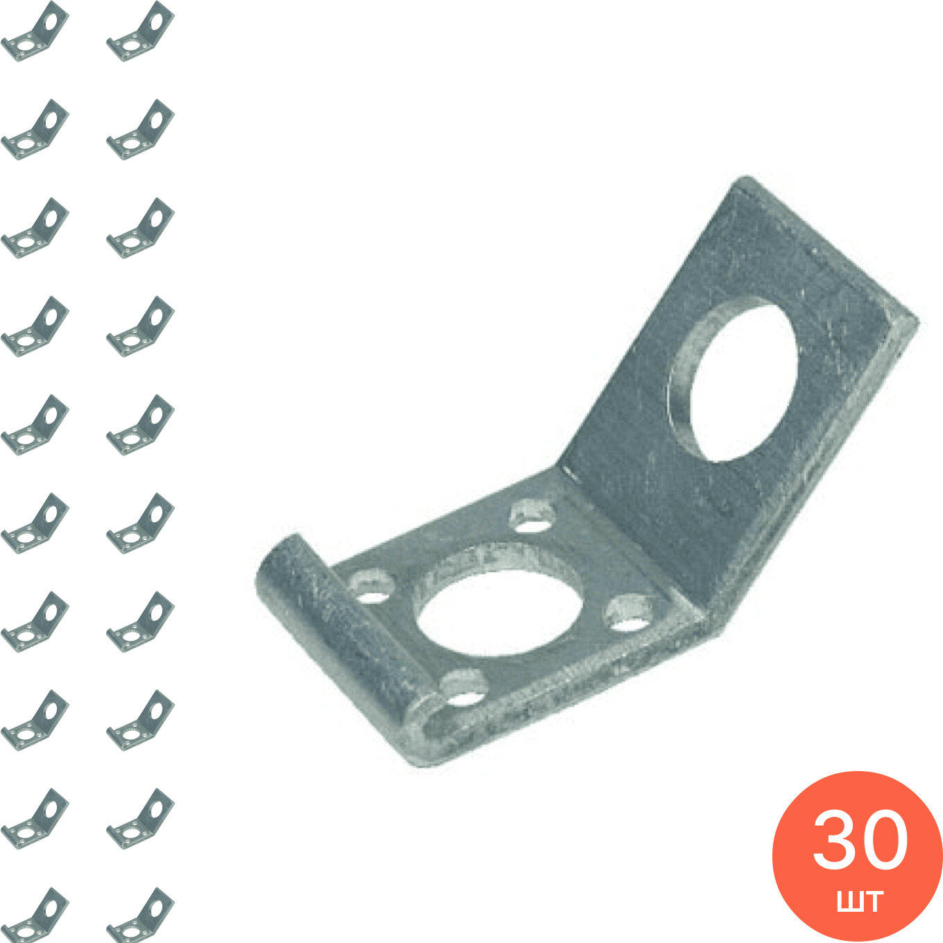 Кронштейн крепежный Нилед анкерный CA 16, из коррозионностойкого алюминиевого сплава, диаметр болтов 10мм, 4000Н / крепеж (комплект из 30 шт)