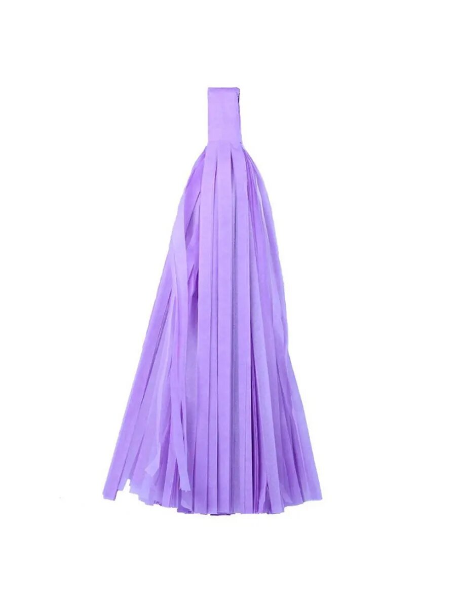 Гирлянда "Тассел" Сиреневая, листы, 12*35 см, 10 шт. / Веселый праздник