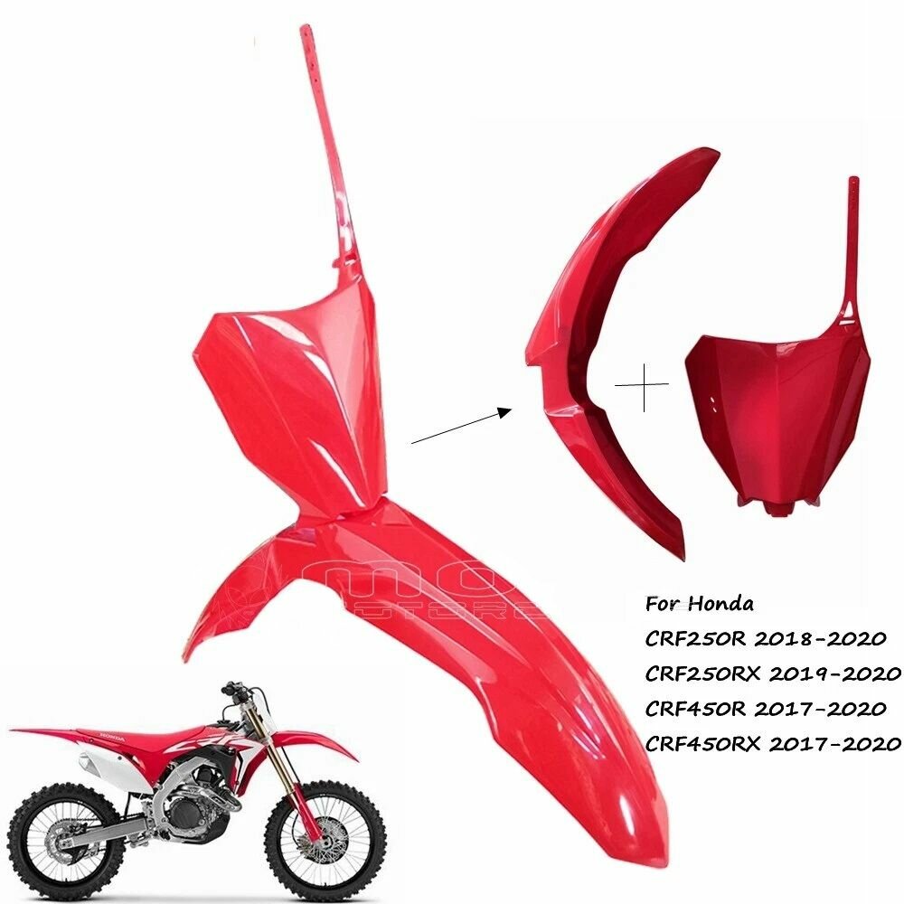 Крыло переднее +номерной знак Honda CRF250R CRF450R
