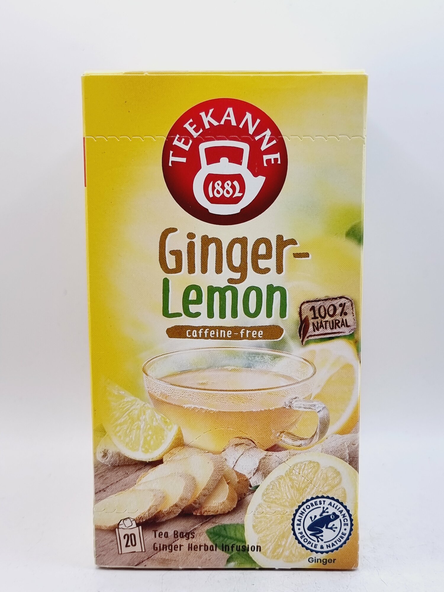 TEEKANNE Чай фруктовый имбирь-лимон, 20 пакетиков, 35 г (Германия)