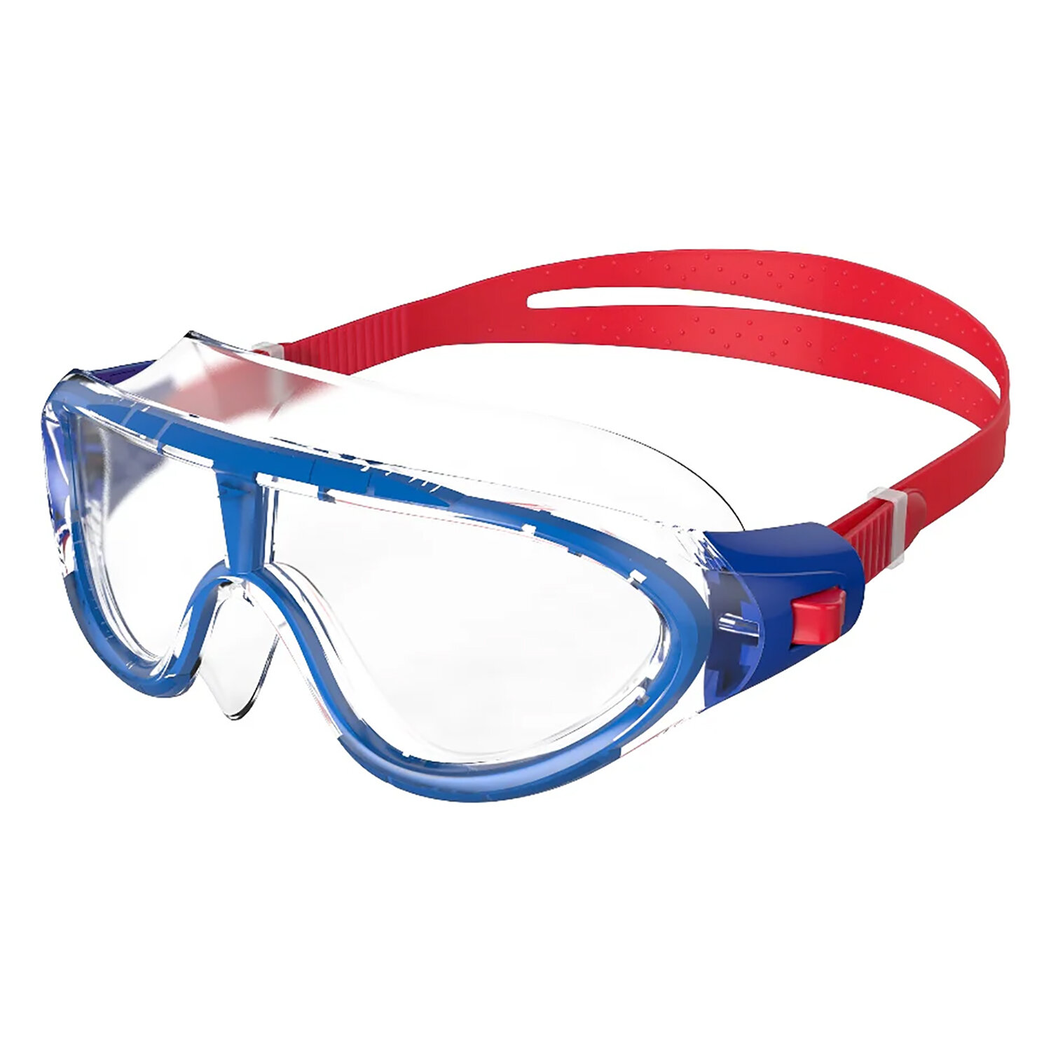 Детская Полумаска для плавания детская Speedo Biofuse Rift Junior Красный/Прозрачный