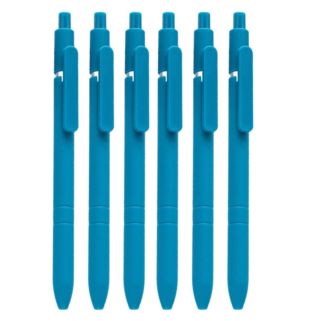 6шт Многоразовая Выдвижная Шариковая Ручка 0,5 ММ Для Легкой Записи Многоразовая Деловая Ручка Для Подписи с Зажимом для Ручки для Офиса