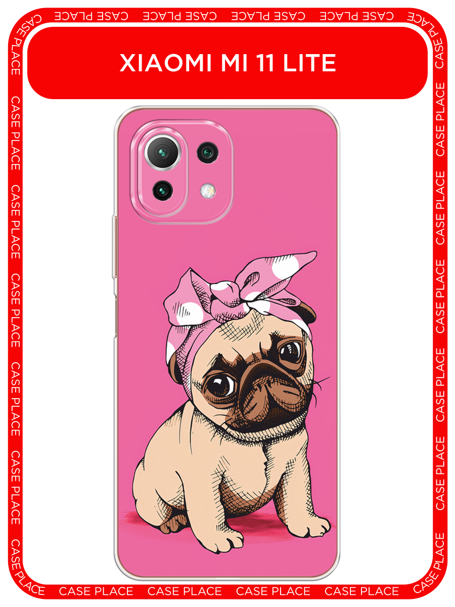 Чехол на Xiaomi 11 Lite 5G NE / Сяоми 11 Лайт 5G NE с принтом Dog Pin-Up