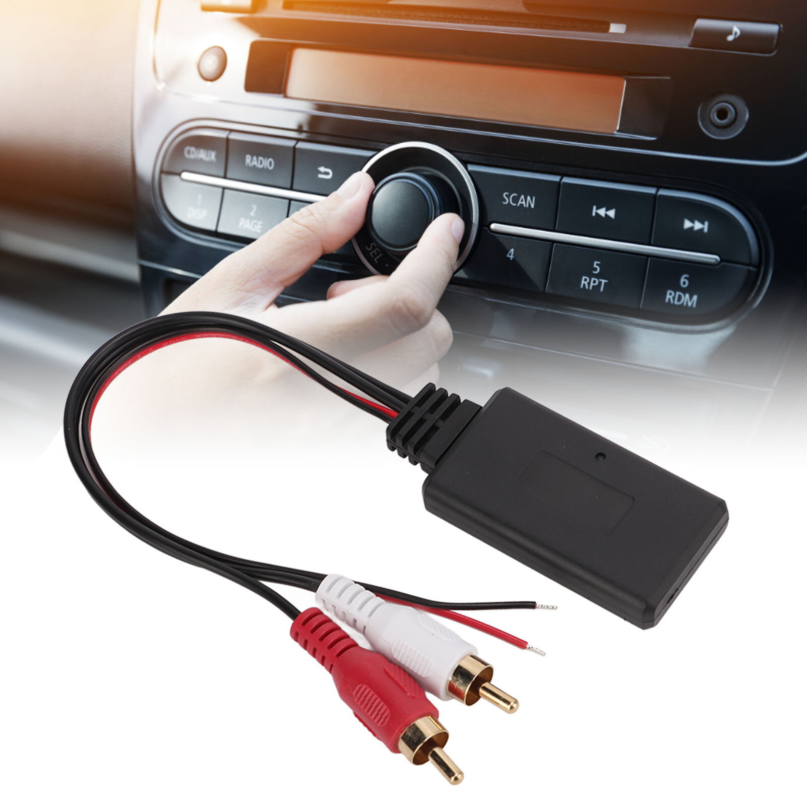 Универсальный Bluetooth модуль для авто, ABS термостойкий, RCA AUX адаптер для Alpine
