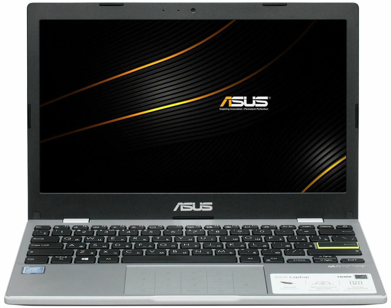 11,6" Ноутбук Asus Laptop E210MA-GJ003T (90NB0R42-M02870) белый - 1366x768, TN, Intel Celeron N4020, ядра: 2 x 1,1 ГГц, 4 ГБ, eMMC 64 ГБ, Intel UHD Graphics 600, Windows 10 Home