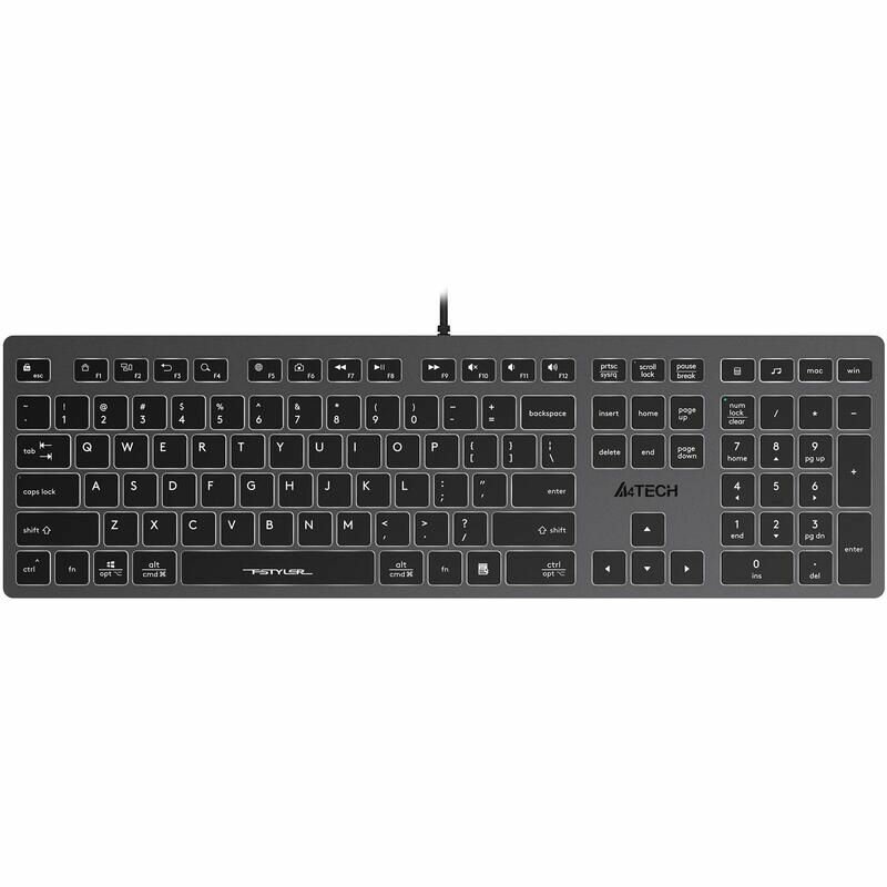 Клавиатура проводная A4Tech Fstyler FX60 (FX60 GREY / WHITE)
