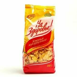 Хлопья кукурузные На здоровье! Кунцево, 350 г