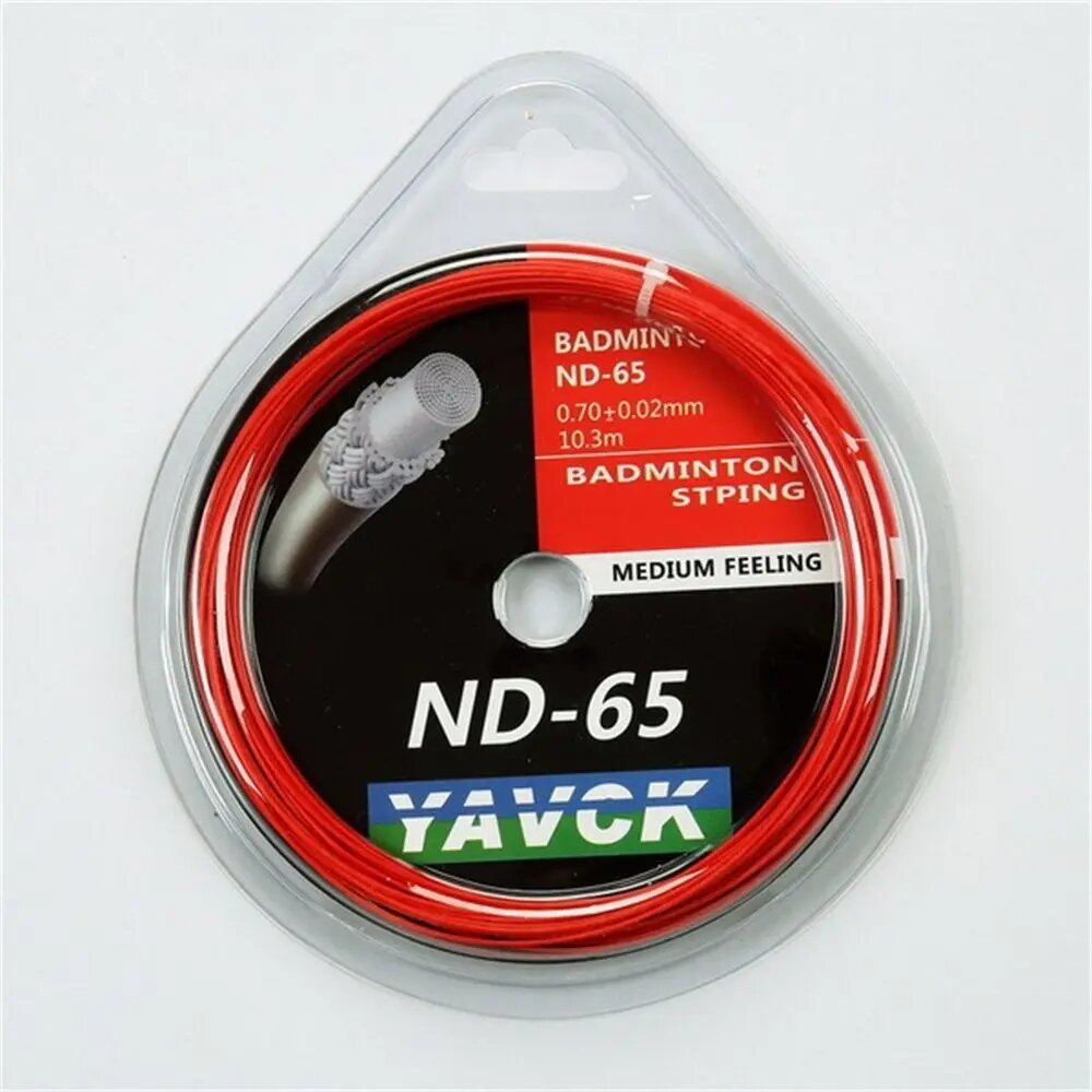 Бадминтонная струна YAVCK ND-65, red, 0.70+0.02mm