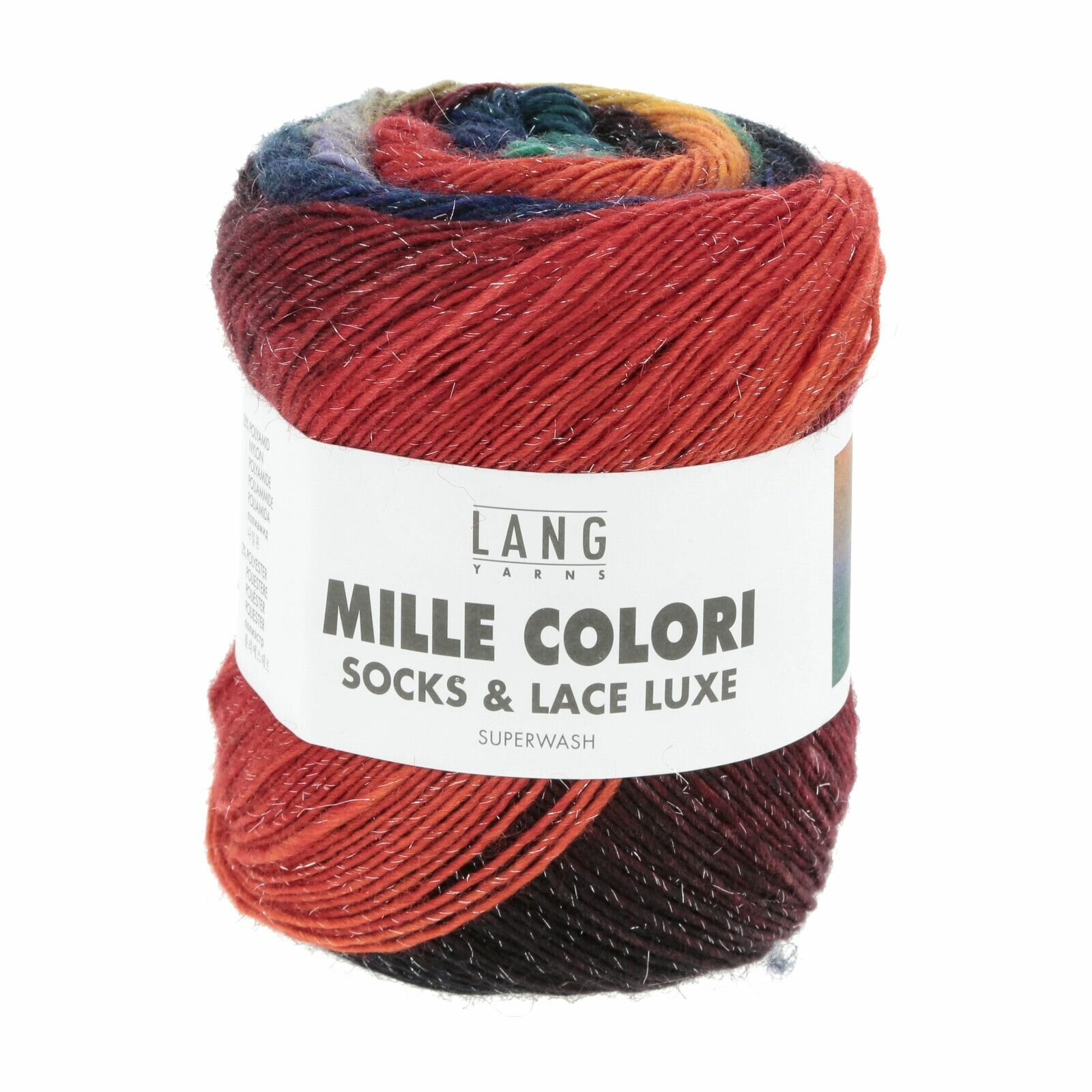 Носочная пряжа Lang Mille Colori Socks & Lace Luxe (859.0208) 1 моток