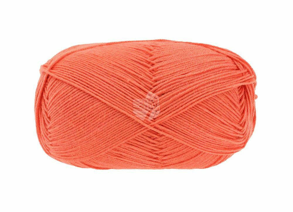 Носочная пряжа Lana Grossa Merino Extrafine Meilenweit 100 (2424 Lachs)