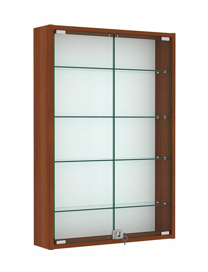 Витрина настенная №2-1А высокая, Орех