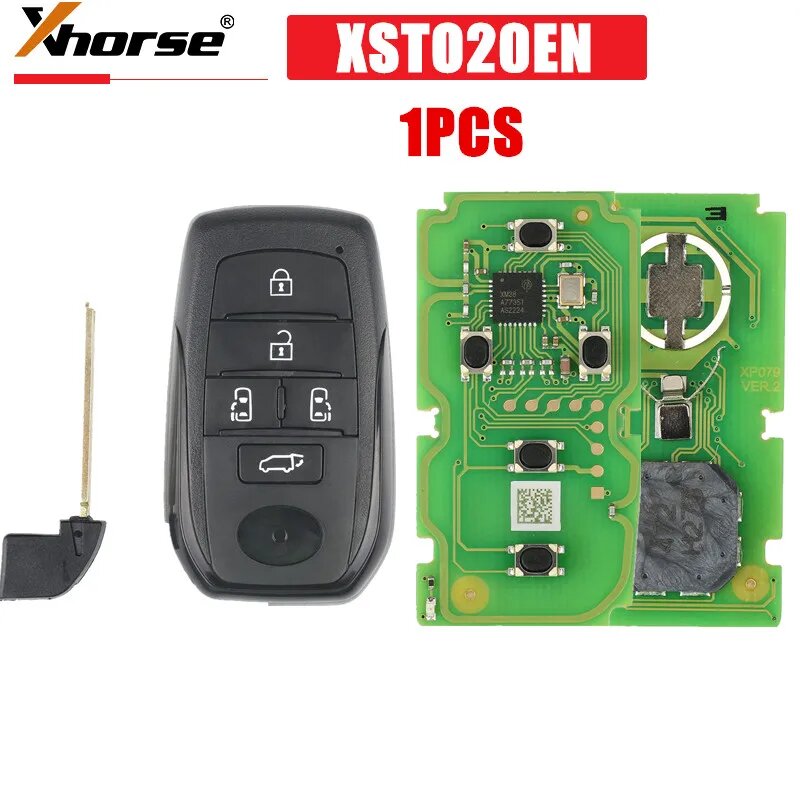 XHORSE XSTO20EN умный ключ 5 кнопок для Toyota