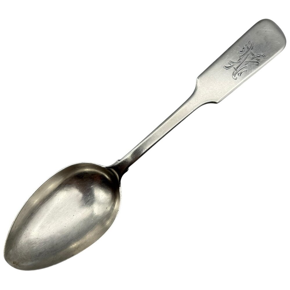 Ложка столовая "ZN", 21 см, серебро 0.84, 1908-1917 гг. Мастер (CM), Москва, Российская империя
