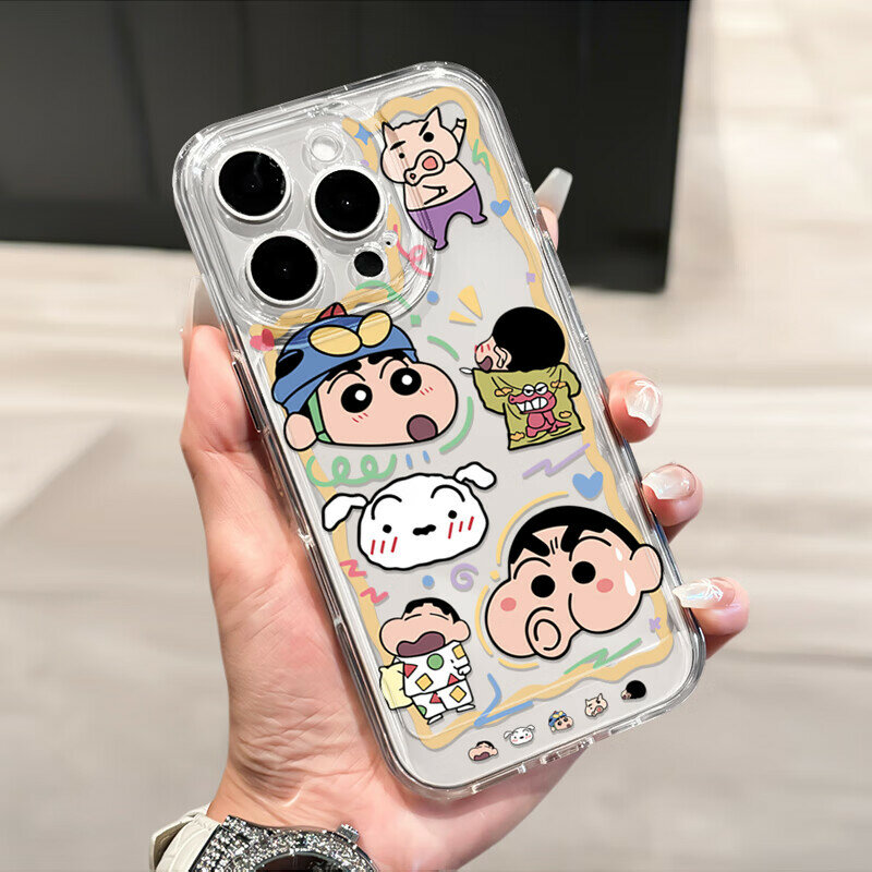 Yingkaida Apple 16Pro Phone Case iPhone 16Pro Full Coverage Soft Shell Anti-wear Anti-drop Men and Women Transparent Protective Case