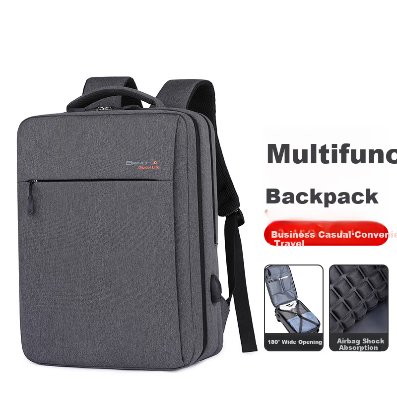 BRINCH 14/16 Inch Business Travel Large Capacity Shockproof Laptop Backpack for Apple, Huawei, and Notebooks