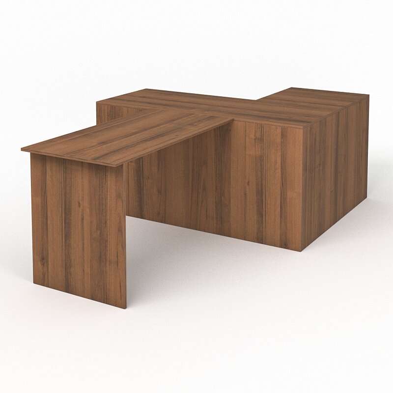 Стол руководителя №16 с приставкой брифингом, Орех. Производитель товара - компания Westcom.